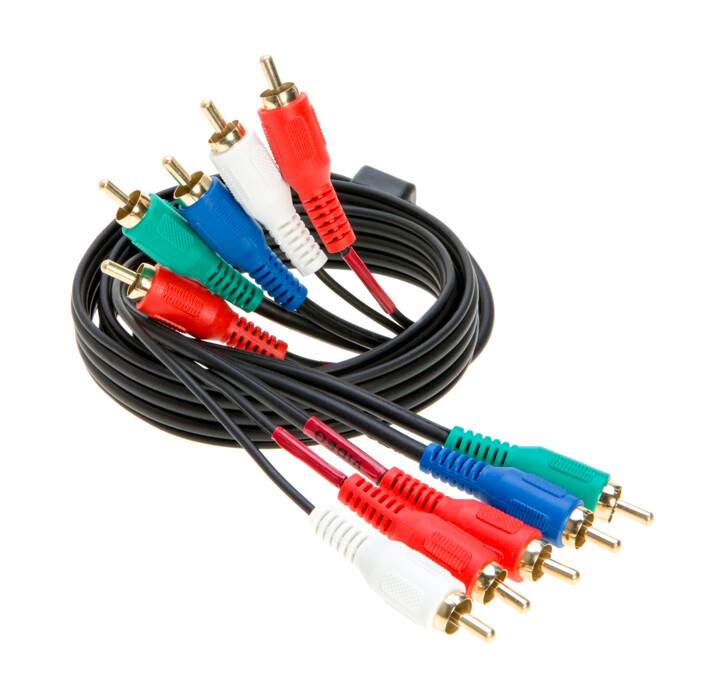 5 RCA Male to 5 RCA Male Audio Video Component Cable A/V TV DVD Multi ...