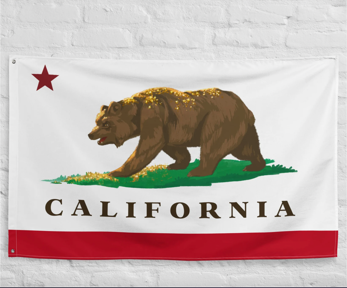California State Flag Bird Tree Iconic California: State Symbols That