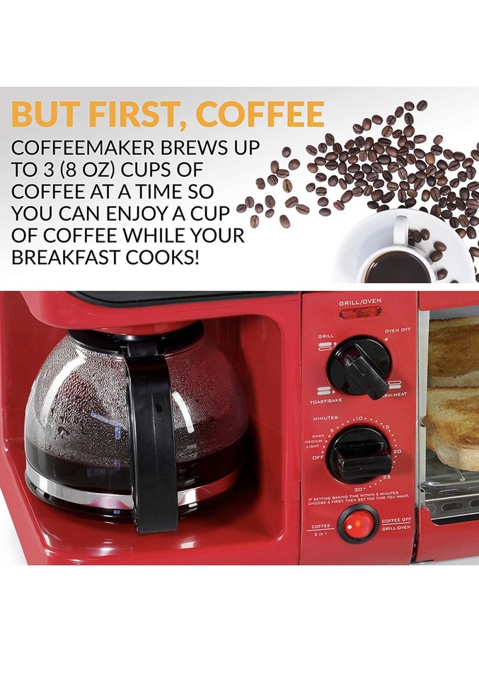 Retro Red Nostalgia 3-in-1 Family Size Multi-Function (a) M17 | eBay
