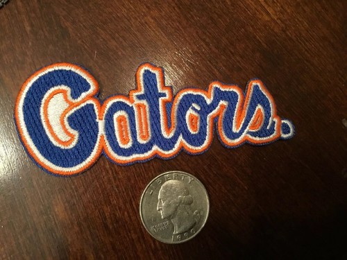 UF UNIVERSITY OF FLORIDA GATORS Vintage Embroidered Iron On Patch 3.75 ...