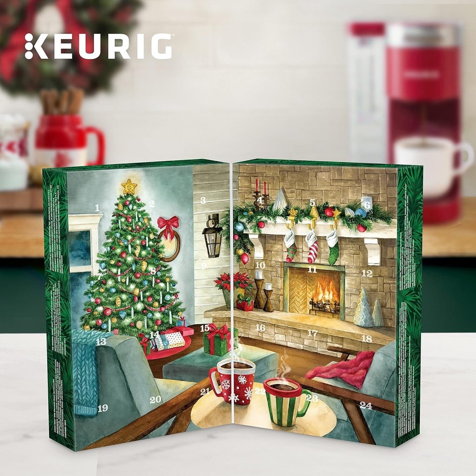 Advent Calendar Variety Pack, Single Serve K-Cup Pods, 24 Count - Old ...