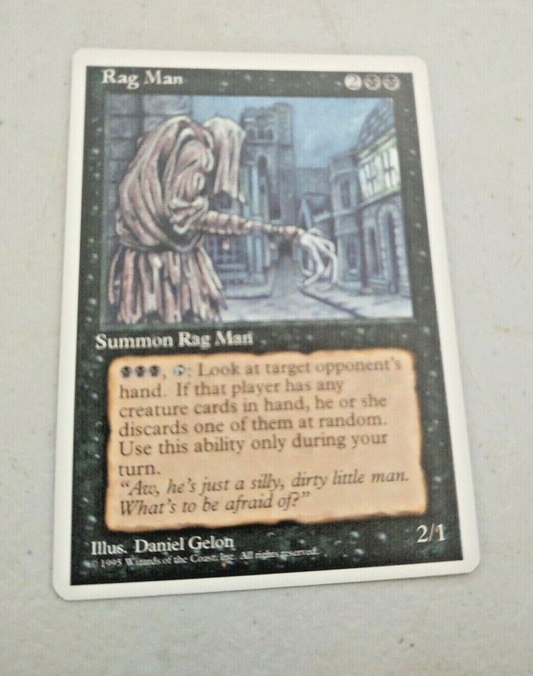 MTG Rag Man Fourth Edition 155/379 Regular Rare NOS See Description | eBay