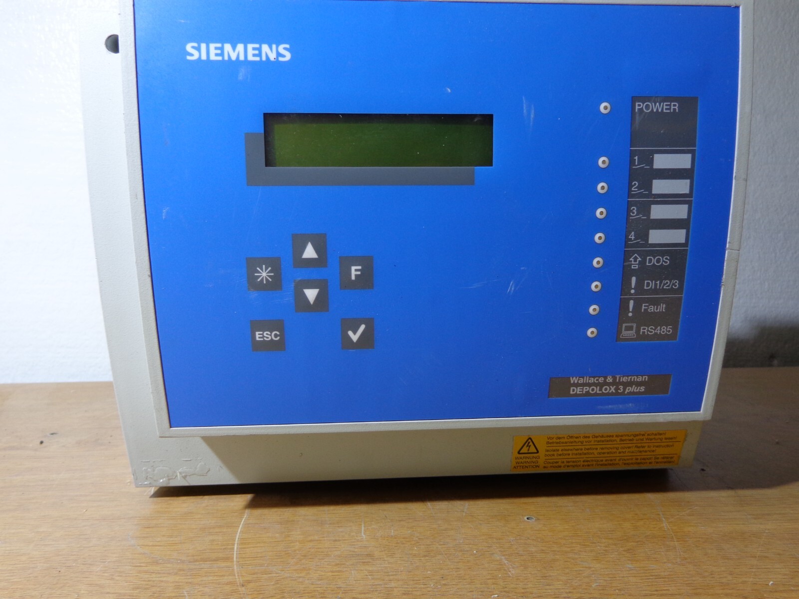 Evoqua Siemen Wallace Tiernan Depolox 3 Plus Residual Chlorine Fluoride ...