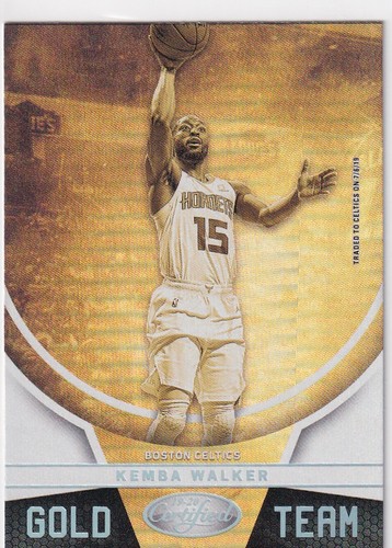 2019-20 CERTIFIED GOLD TEAM INSERTS KEMBA WALKER BOSTON CELTICS - D1393 ...