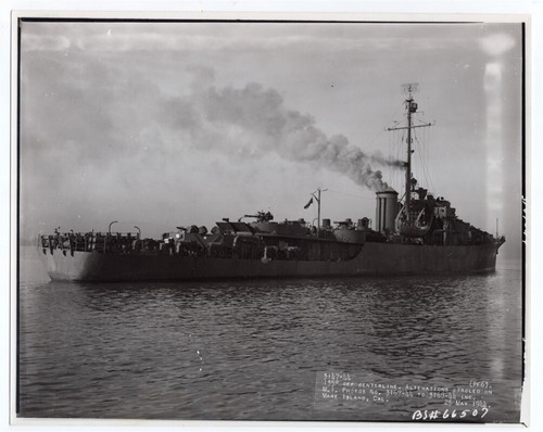 1944 Patrol Frigate PF-6 USS Pasco at Mare Island Ca. Original Photo #2 ...