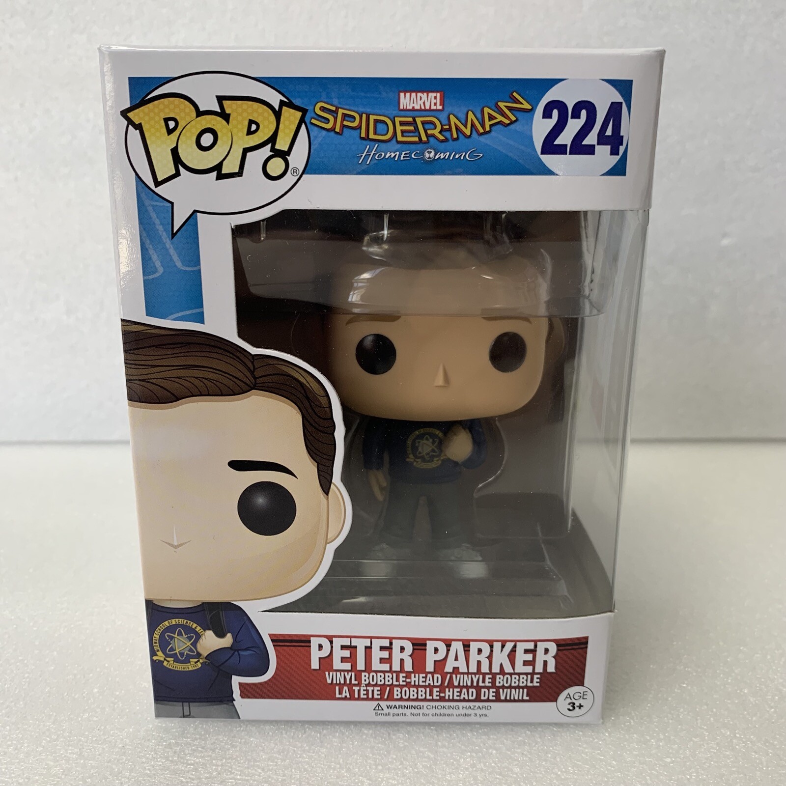 Spider-man Homecoming Peter Parker Pop Vinyl Figure Funko 224 for sale ...