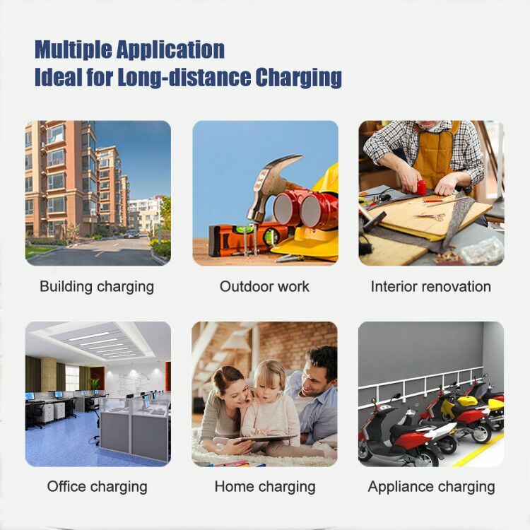 Heavy Duty Long 10M Extension Lead Mains Cable Plug Socket 1 Gang Way 3 ...