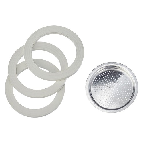 FILTRO MOKA CON 3 GUARNIZIONI 3 tazze 8023819029545 | eBay