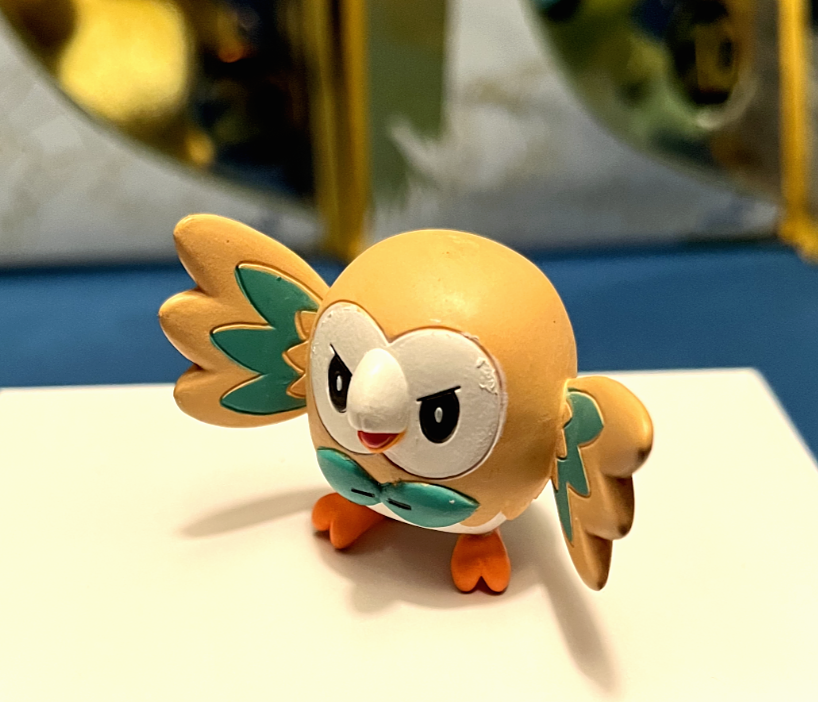 Pokémon - ROWLET PVC Figure 1.5" - Nintendo/TOMY + Free Trading Cards ...