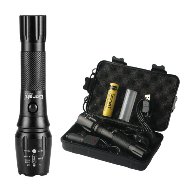 Goreit E17/G700 LED Tactical Military Flashlight for sale online | eBay UK