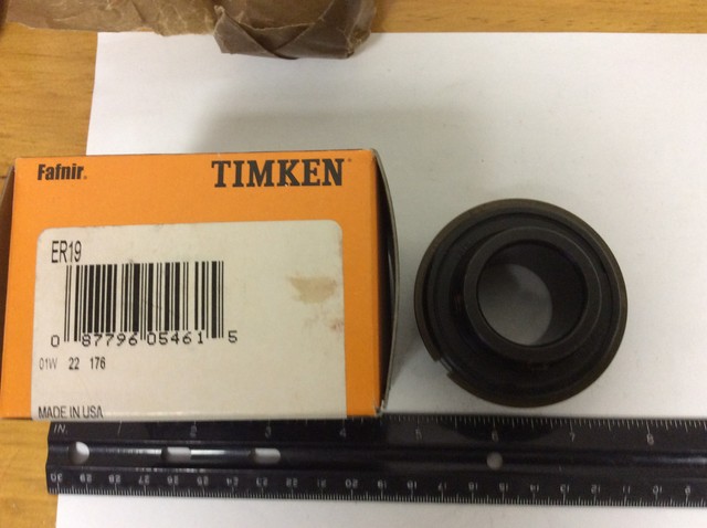 Timken FAFNIR ER19 Er 19 Industrial Series Wide Inner Ring Ball Bearing ...
