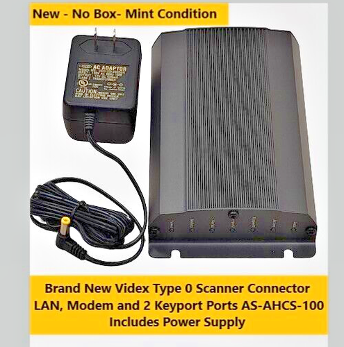 New Videx Type 0 Scanner Connector LAN, Modem and 2 Keyport Ports AS ...