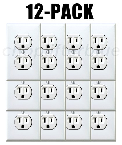 Electrical Outlet Stickers 12-Pack Prank Fake Joke Funny Custom Decal ...