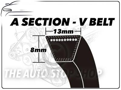 A Section V Belt - A39 - Length 1000 mm VEE Auxiliary Drive Fan Belt ...