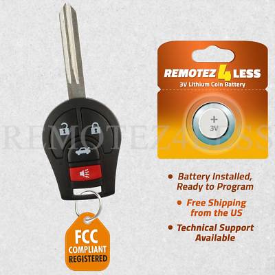 Replacement for 2013 2014 Nissan Sentra Keyless Entry Remote Car Key ...