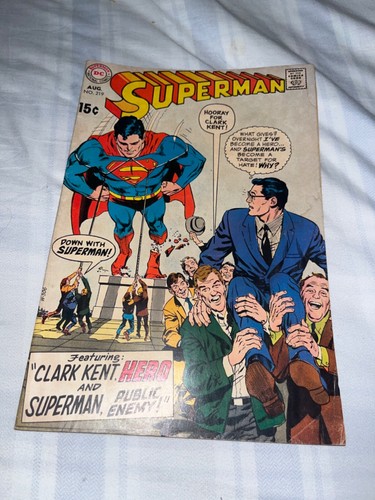 SUPERMAN #219 (1969) - 3.0 GOOD/VERY GOOD (DC) | eBay