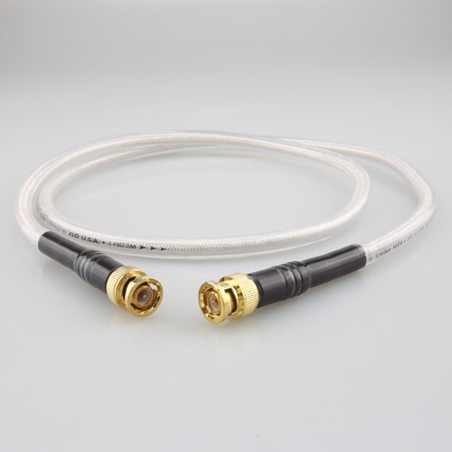 HIFI Silver Plated 75 ohm Digital Audio BNC Cable High Fidelity Coaxial ...