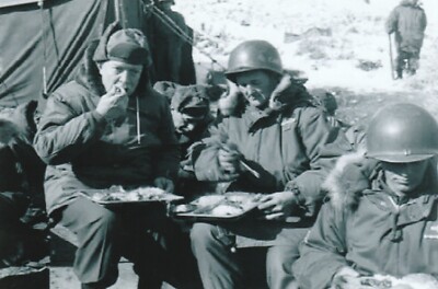 Korean War Photo -- Dwight D Eisenhower - Hot Lunch | eBay