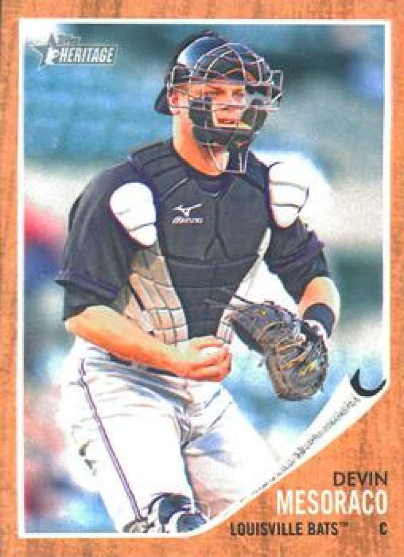 2011 Topps Heritage Minor League #27 Devin Mesoraco (Prospect / Rookie ...