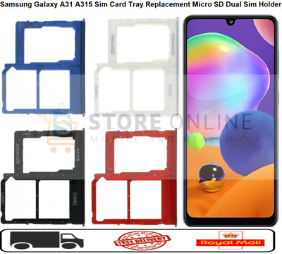 For Samsung Galaxy A31 A315 Sim Card Tray Replacement Micro SD Dual Sim ...