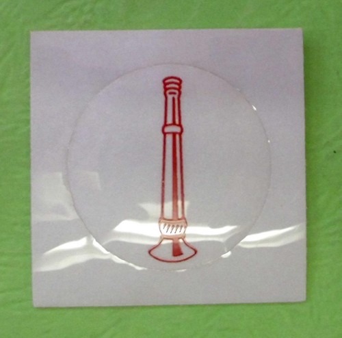 SINGLE BUGLE FIRE DEPT ROUND DECAL STICKER REFLECTIVE | eBay