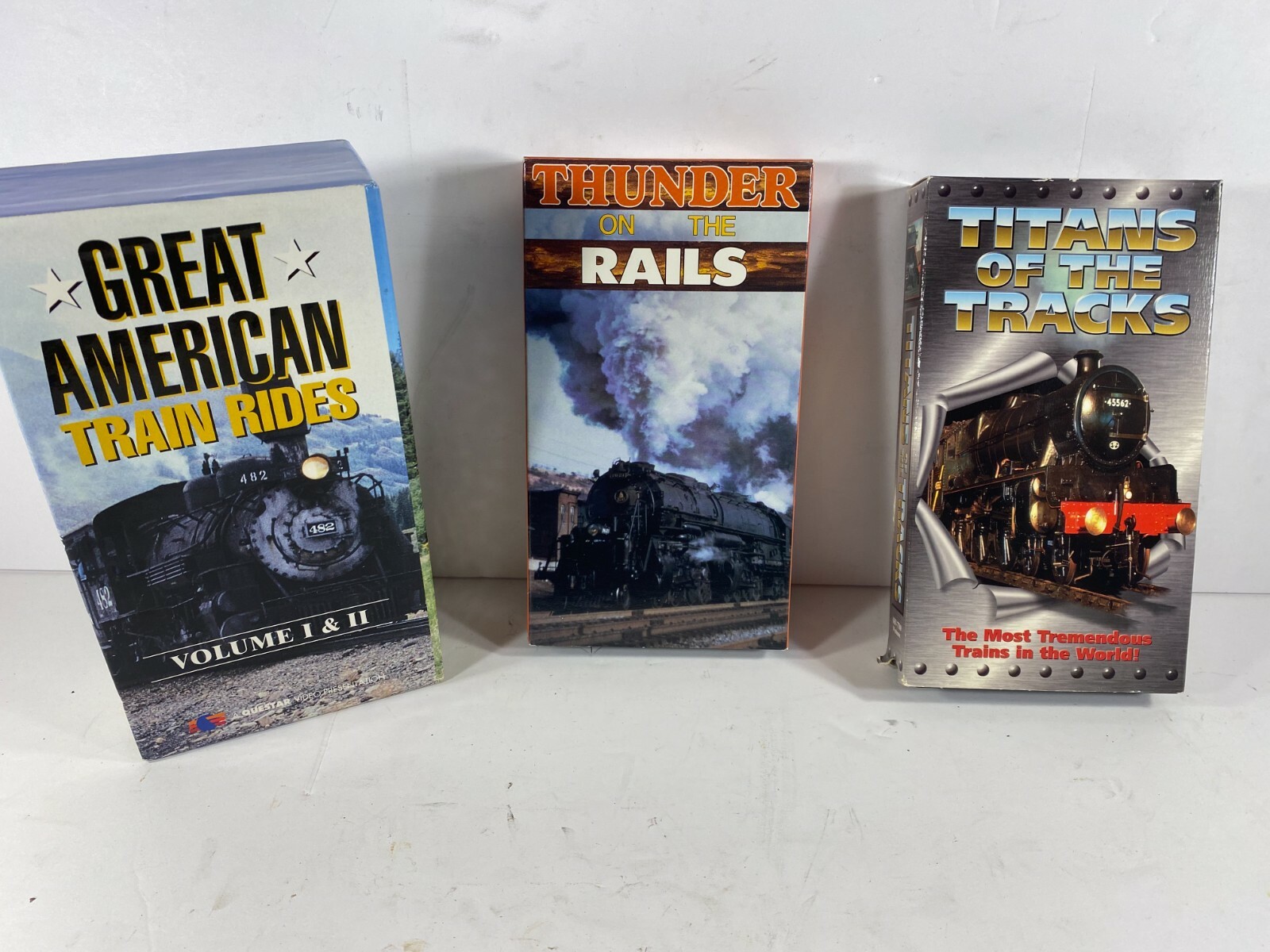 3 VHS Great American Train Rides Thunder on the Rails Titans of the ...