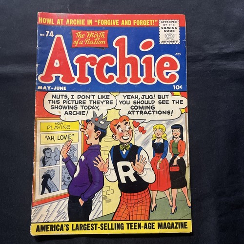 😍 VINTAGE Archie Comics 74 Golden Age Comics VERY RARE As Pictured 😍 | eBay