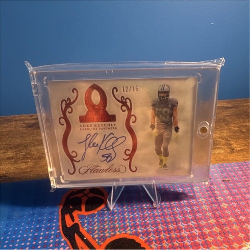 2019 Panini Flawless Luke Kuechly Pro Bowl Autograph /15 Panthers Card ...