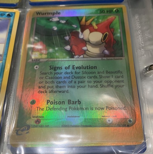 Pokémon Tcg Wurmple EX Ruby & Sapphire 78/109 Reverse Holo lp | eBay