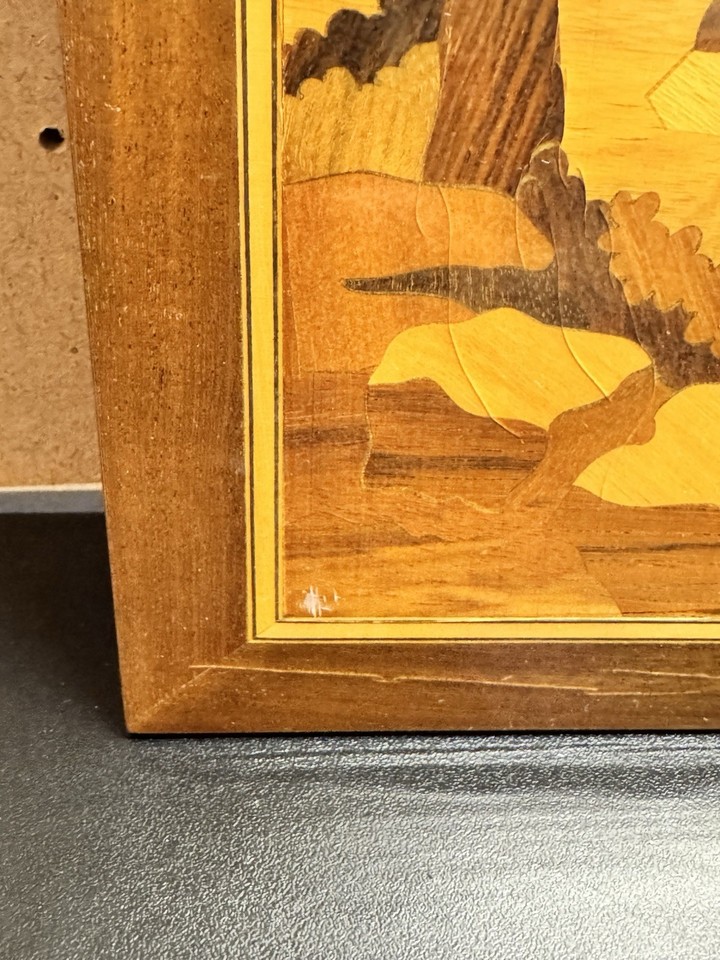 Vintage Notturno Intarsio Sorrento Italy Wood Inlay Landscape Art ...