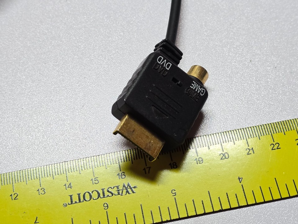 SONY PLAYSTATION 1 2 PS1 PS2 PS3 RGB SCART TV CABLE LEAD G-CON AV PORTS ...
