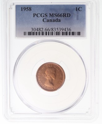 1958 Canada 1 Cent - PCGS MS66 - 83539436 | eBay