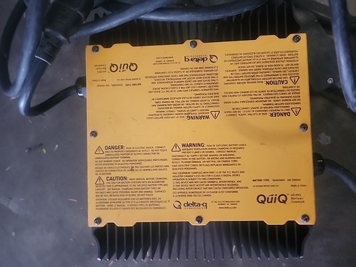 Delta-Q QuiQ HF/PFC 913-4810-06 Battery Charger 48V w/ 18' DC for E-Z ...