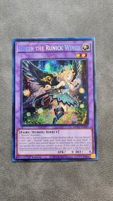 Yugioh x1 Hugin the Runick Wings MP23-EN249 Prismatic Secret Rare NM | eBay