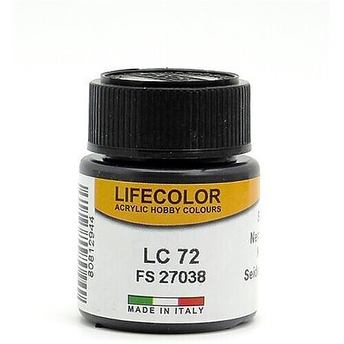 Lifecolor Satin Black FS27038 Acrylic (22ml Bottle) - #lc72 | eBay