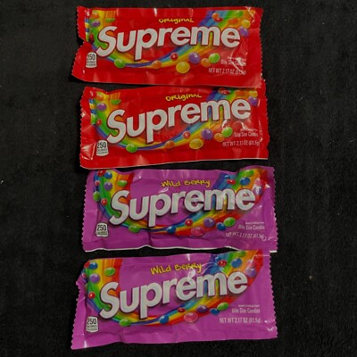 Supreme Skittles Candy FW21 Original x2 & Wild Berry 4 packs total | eBay
