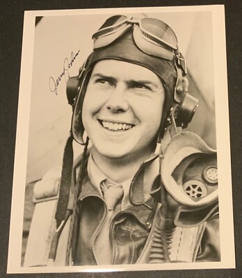 WWII Fighter Pilot Ace Gerald Johnson Signed Photo POW 8th Air Force ...