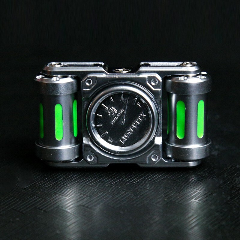 Luminous Punk Fidget Toy EDC Metal Fidget Spinner Stress Relief Toy ...