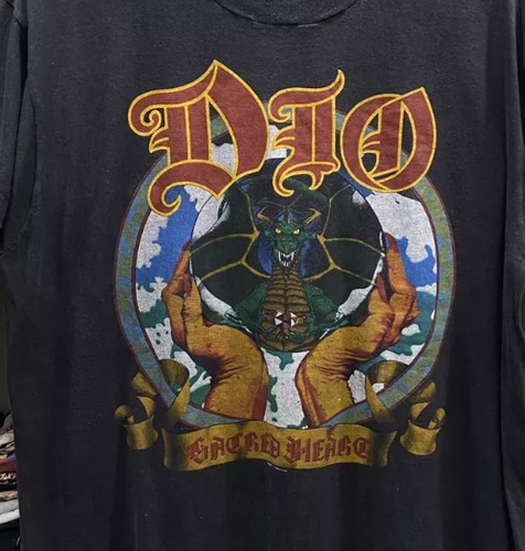 Rare 1985s DIO Sacred Heart Heavy Metal Band TOUR T Shirt | eBay