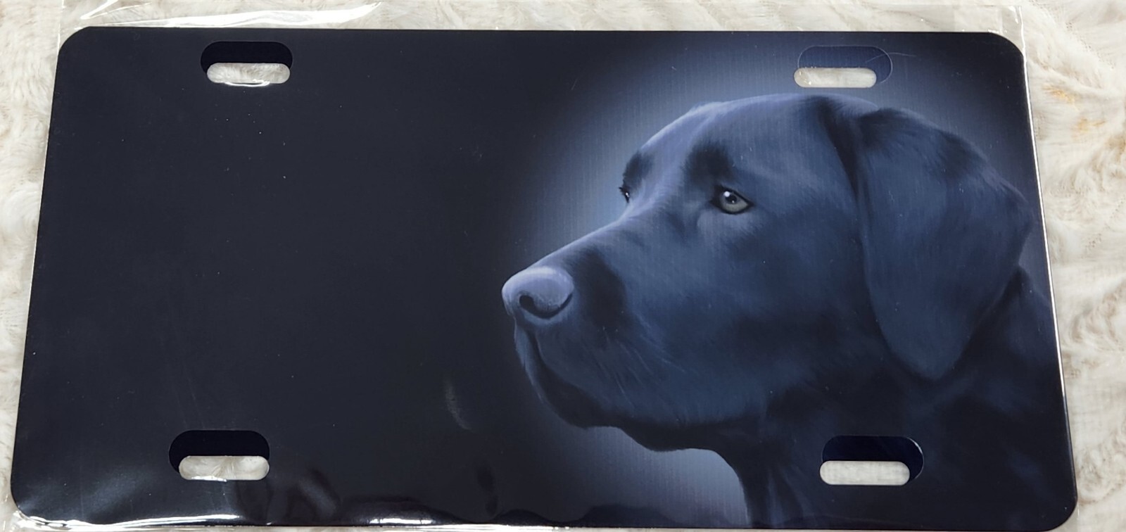 Black Lab License Plate New Car Tag Metal Aluminum, USA | eBay