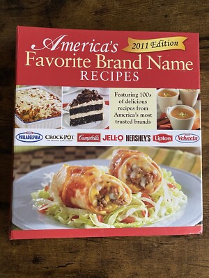 Vintage 2011 America’s Favorite Brand Name Cookbook Recipes Hardcover ...