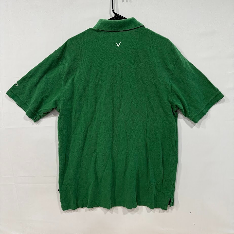 VTG Callaway Golf Polo Shirt Men's L Green 100% Cotton Embroidered Logo ...