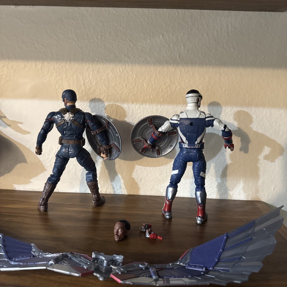 Marvel Legends Captain America Steve Rodgers Sam Wilson 2pk complete ...