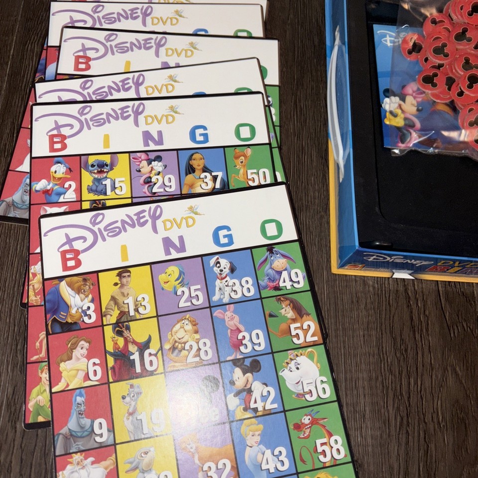 Disney DVD Bingo - Mattel Family Game - 2005 - Complete | eBay
