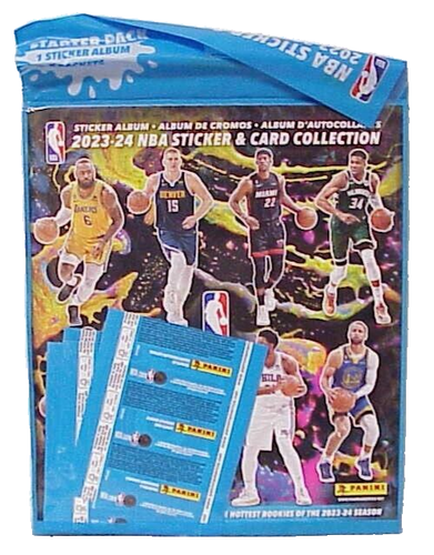 PANINI NBA STICKER & CARD COLLECTION 2023-24 BASKETBALL STARTER PACK ...