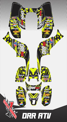 DRR DRX 50 70 90 05-12 ATV SEMI CUSTOM GRAPHICS KIT SCATTERED | eBay