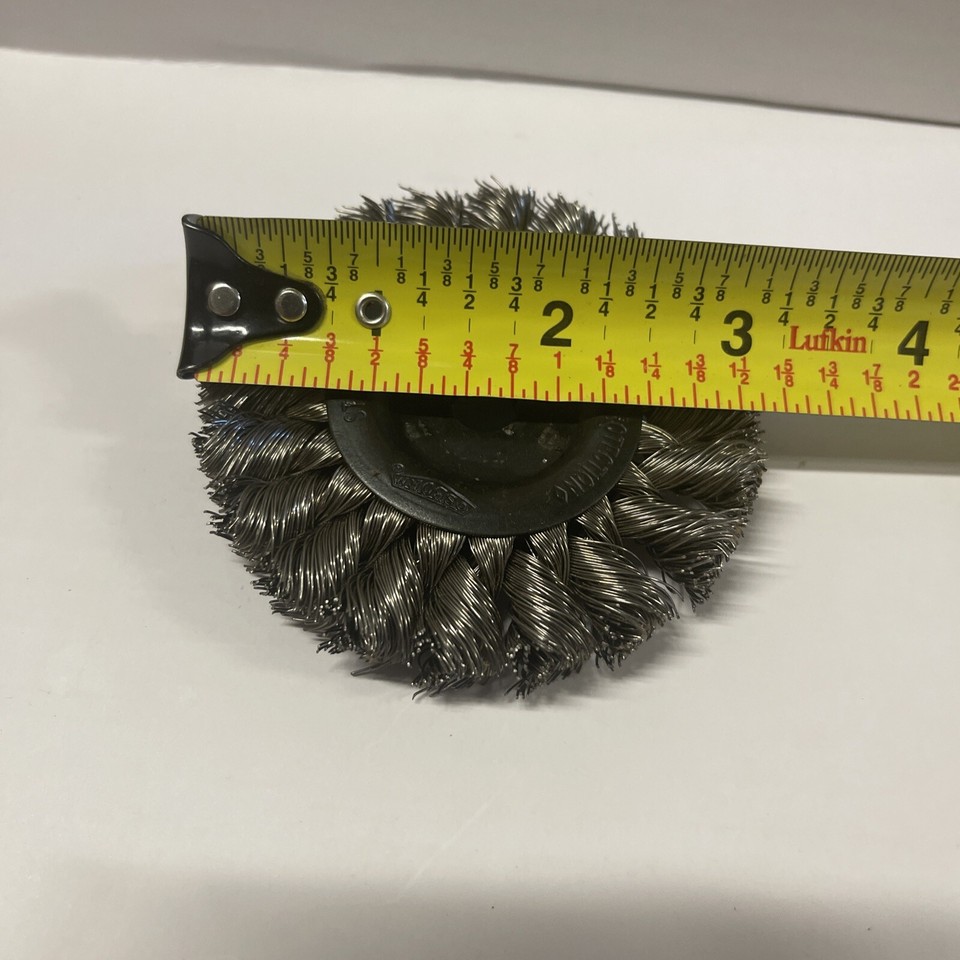 Osborn 3" Dia Stainless Steel Knot Wire Wheel Brush 25,000 RPM 3/8 ...