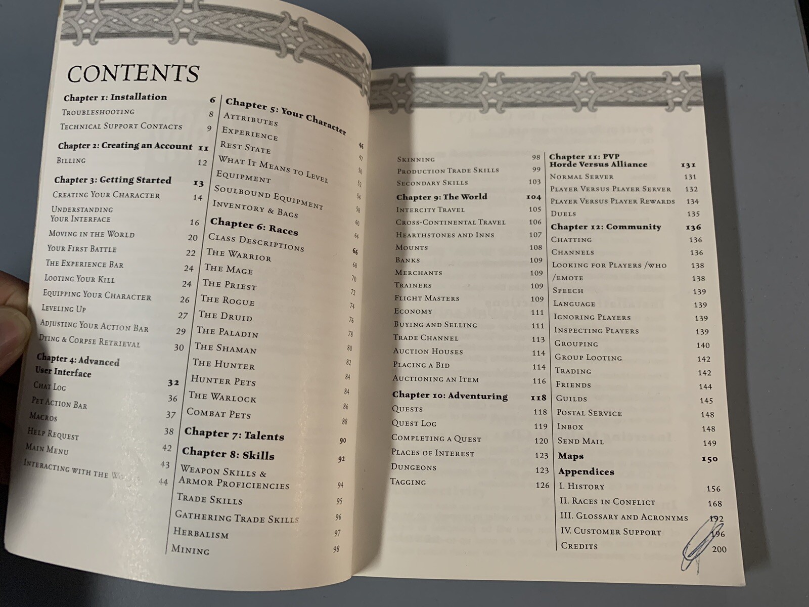 World of Warcraft Game Manual Guide Instruction Reference Booklet ...
