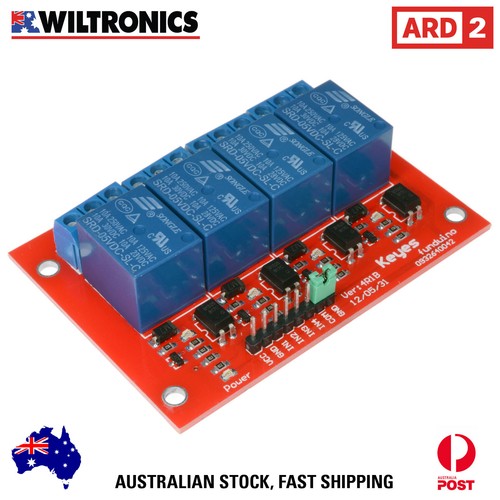 4 Channel High Voltage Relay Module - Arduino Compatible | eBay Australia