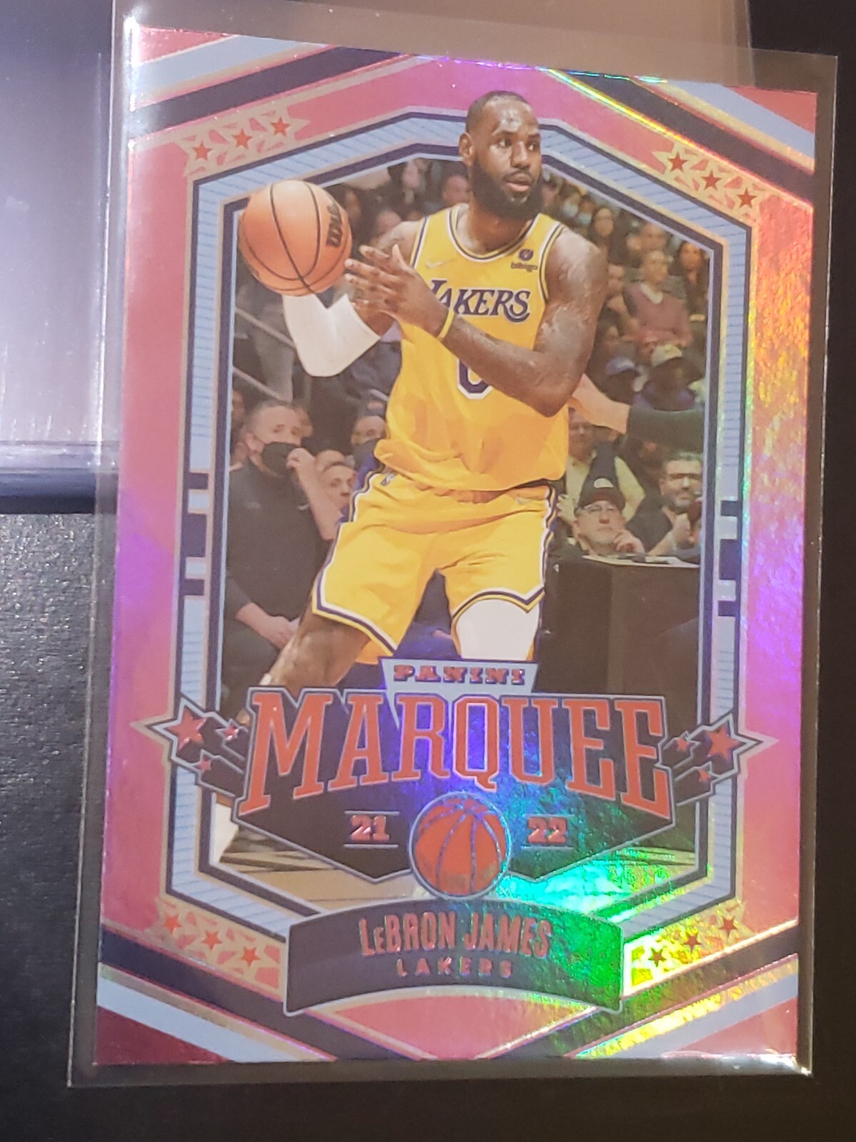 2021-22 Panini Chronicles LEBRON JAMES PINK Marquee #364 Los Angeles ...